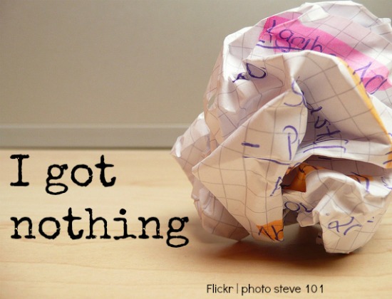 Friday Review: I Got Nothing – And So On…